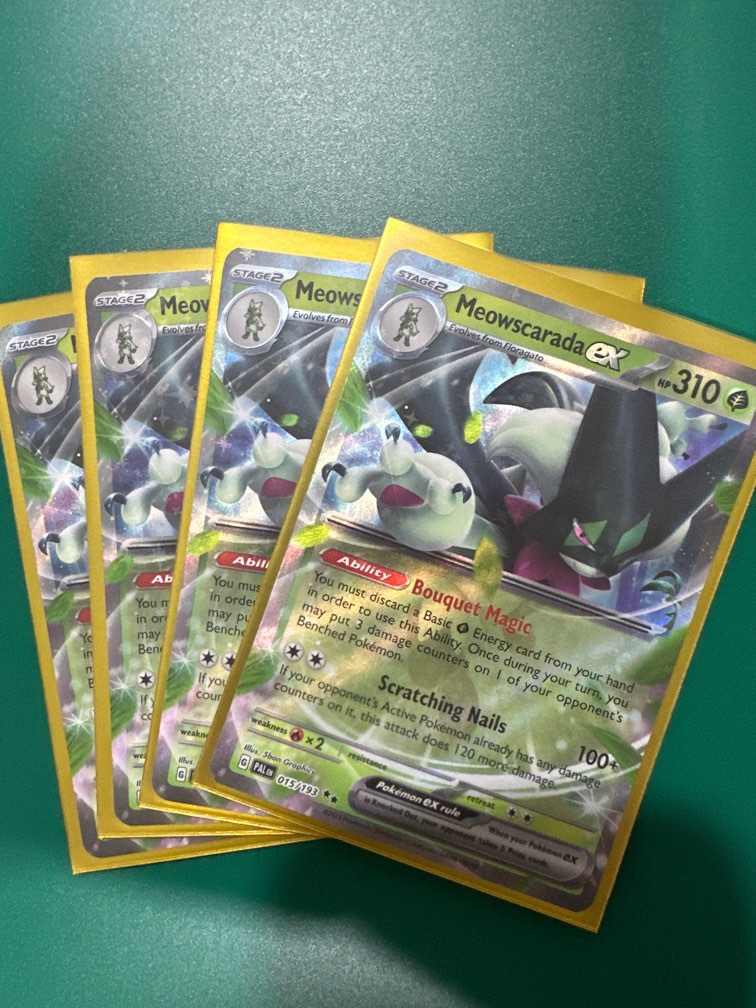 Pokemon cards Meowscarade ex Paldea Evolved, Hobbies & Toys ...