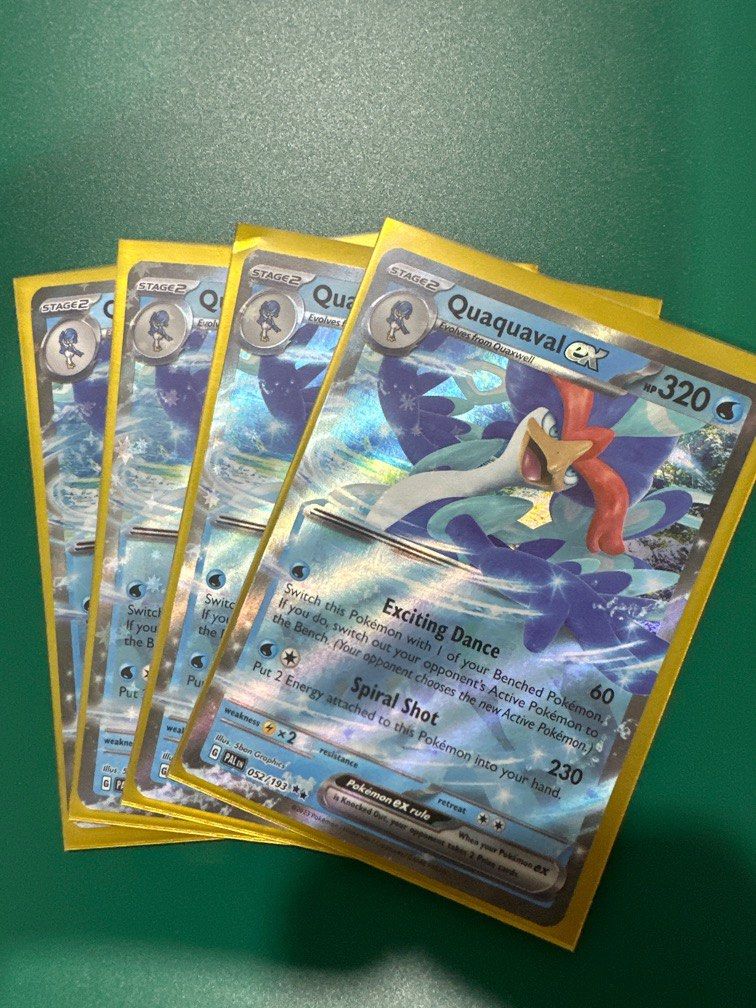 Pokemon cards Quaquaval ex Paldea evolved, Hobbies & Toys, Memorabilia ...