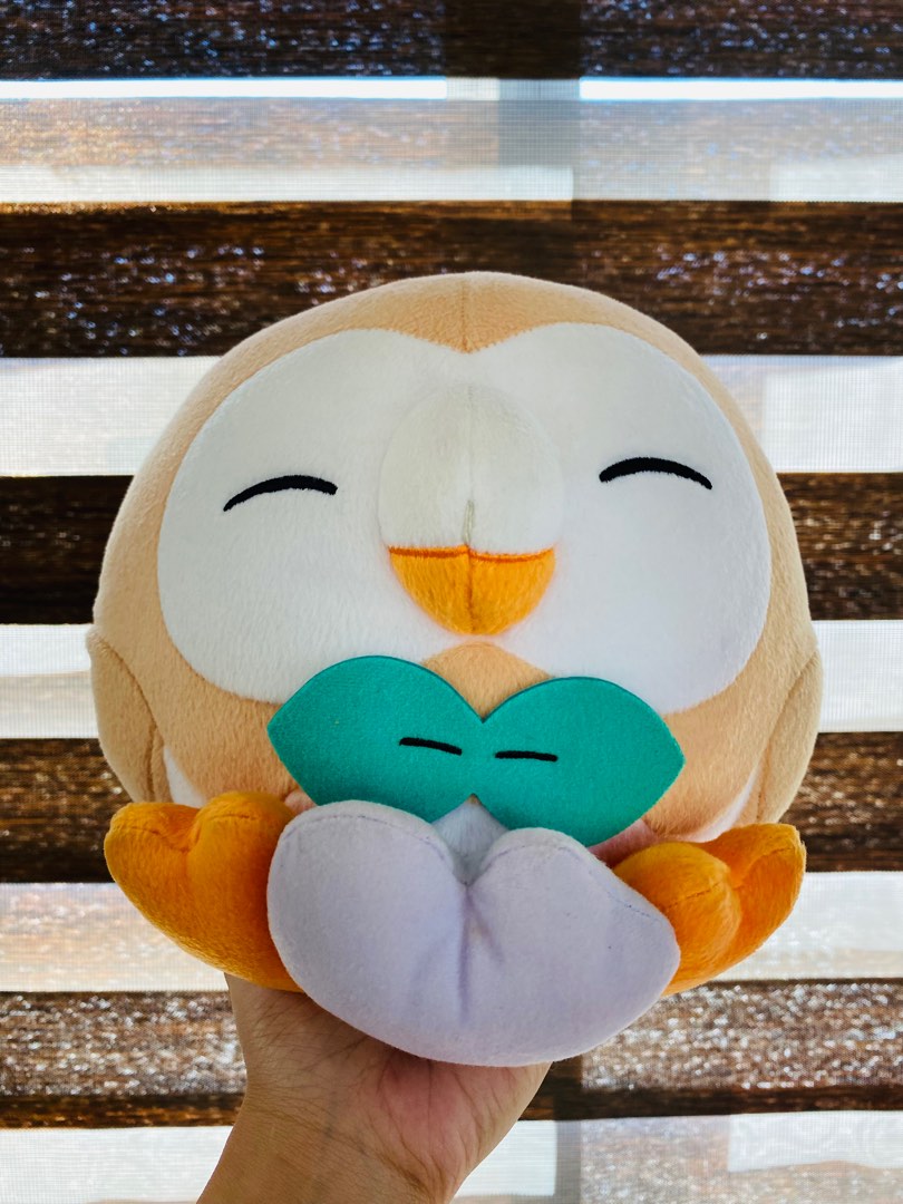 Pokemon Sleeping Rowlet plushie, Hobbies & Toys, Toys & Games on Carousell