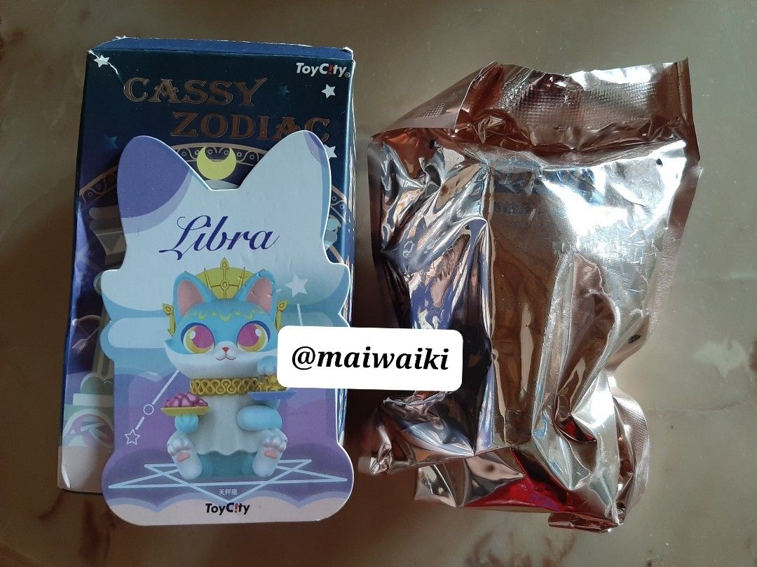 Pop mart Toycity x Cassy Cat Blind Box Zodiac Libra, Toys ...