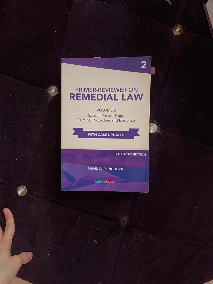 Primer - Reviewer on Remedial Law 2020 - Volume II - Riguera, Hobbies ...