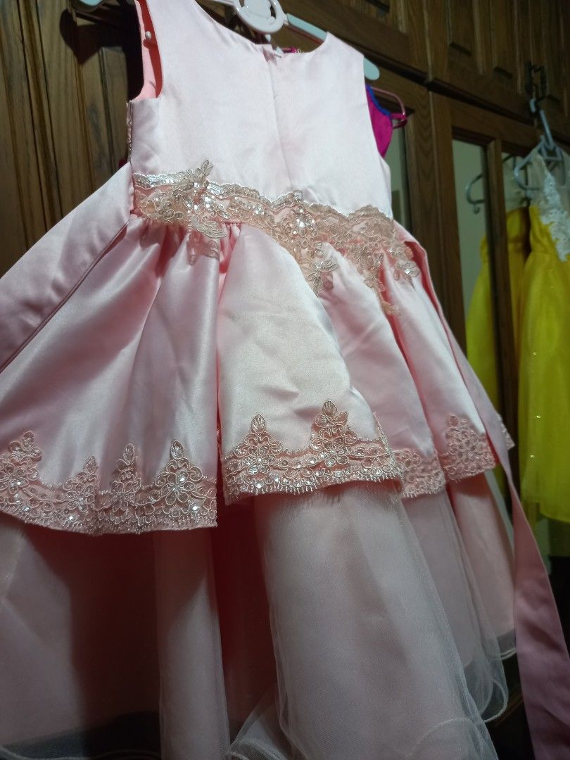 Princess type Pink dress, Babies & Kids, Babies & Kids Fashion on Carousell