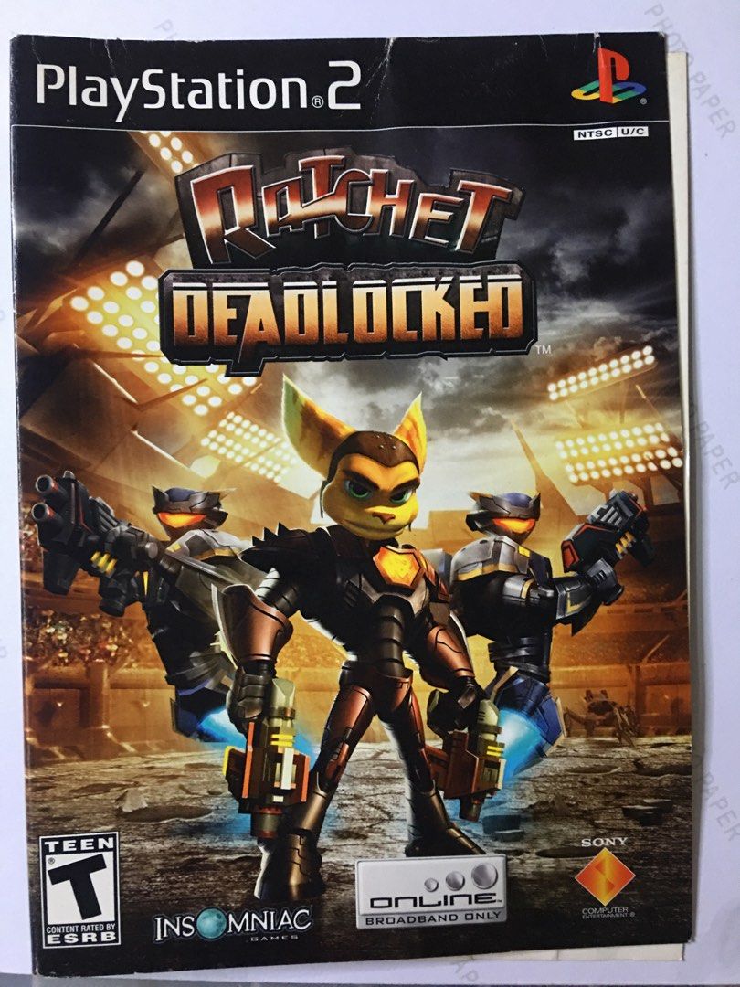 PS2 art cover Ratchet DEADLOCKED on Carousell