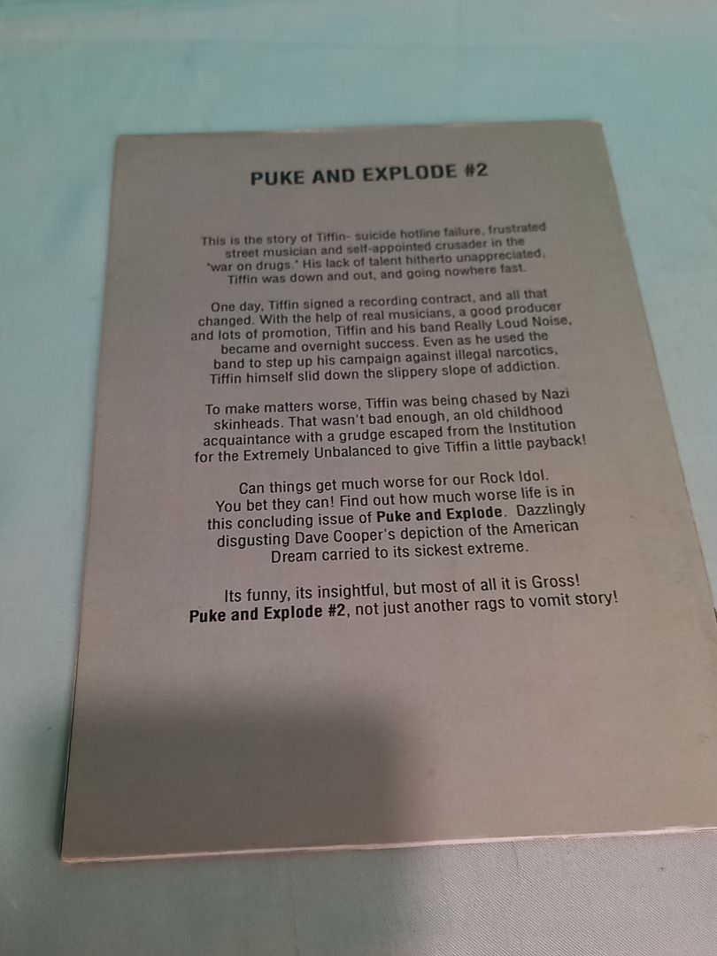 Puke And Explode Vol.1 Issue #2 Comics November 1991, Hobbies & Toys ...