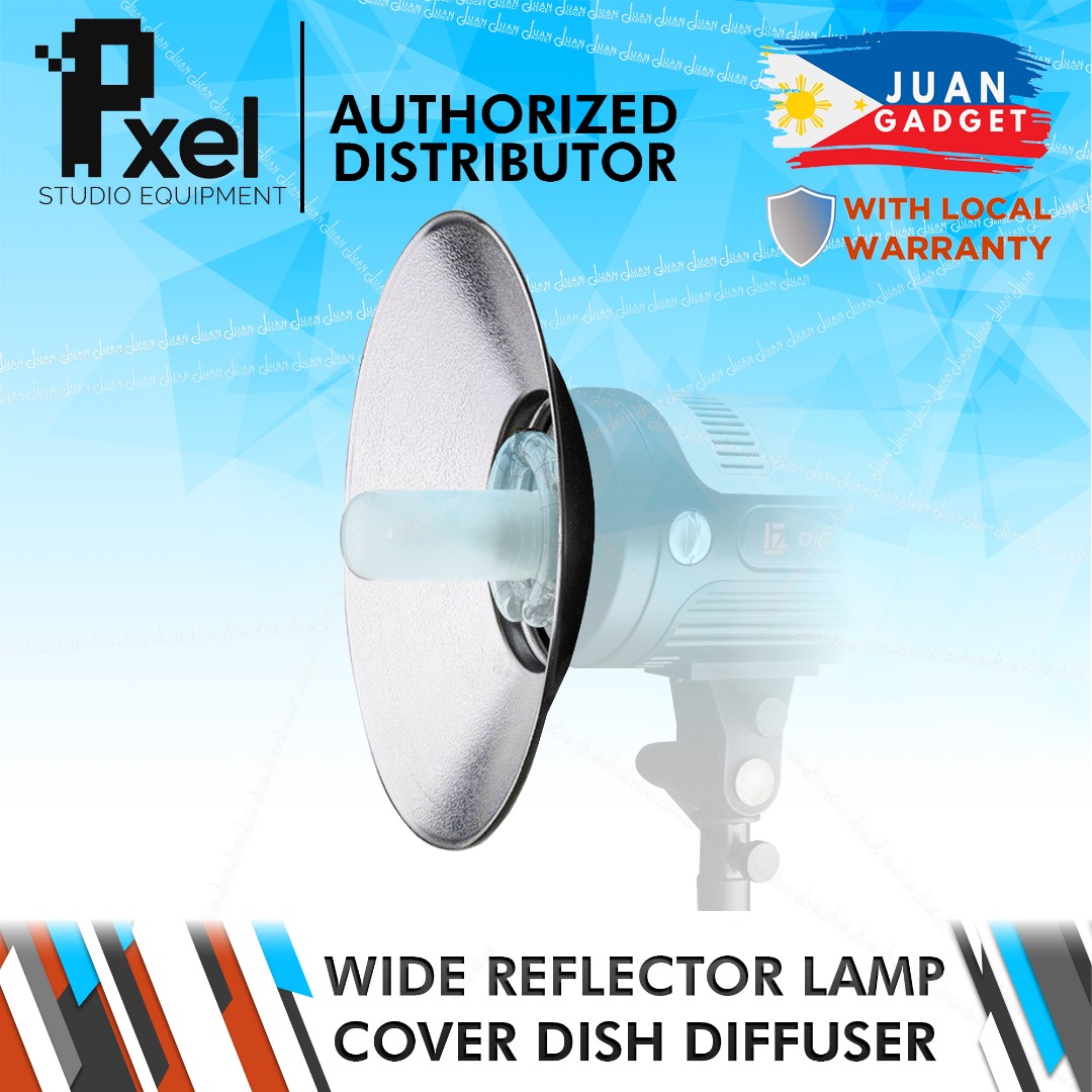 Pxel LS-BW Wide Reflector Lamp Cover Dish Diffuser for Bowens Mount ...