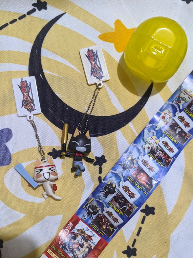 Rare Doko Demo Issyo Toro Inoue & Kuro x Tekken Gachapon Charms ...