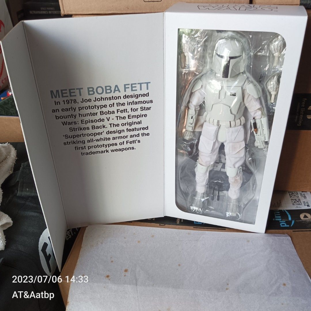 Rare 2013 Sideshow 1/6 scale BOBA FETT PROTOTYPE ARMOR action figure ...