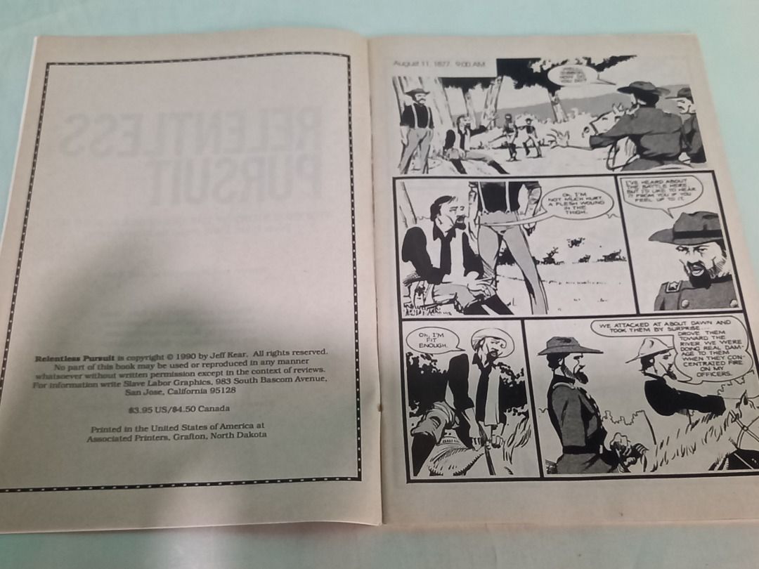 Relentless Pursuit #4 (The True Story Of The Nez Perce War of 1877) By ...