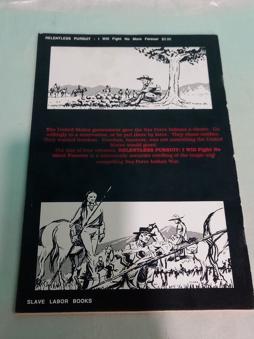 Relentless Pursuit #4 (The True Story Of The Nez Perce War of 1877) By ...