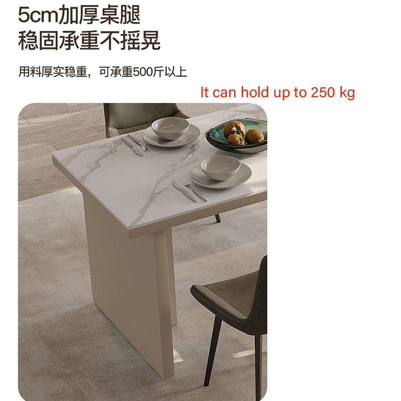 Retractable Island Dining Table Grey/White Rectangular Table, Furniture ...