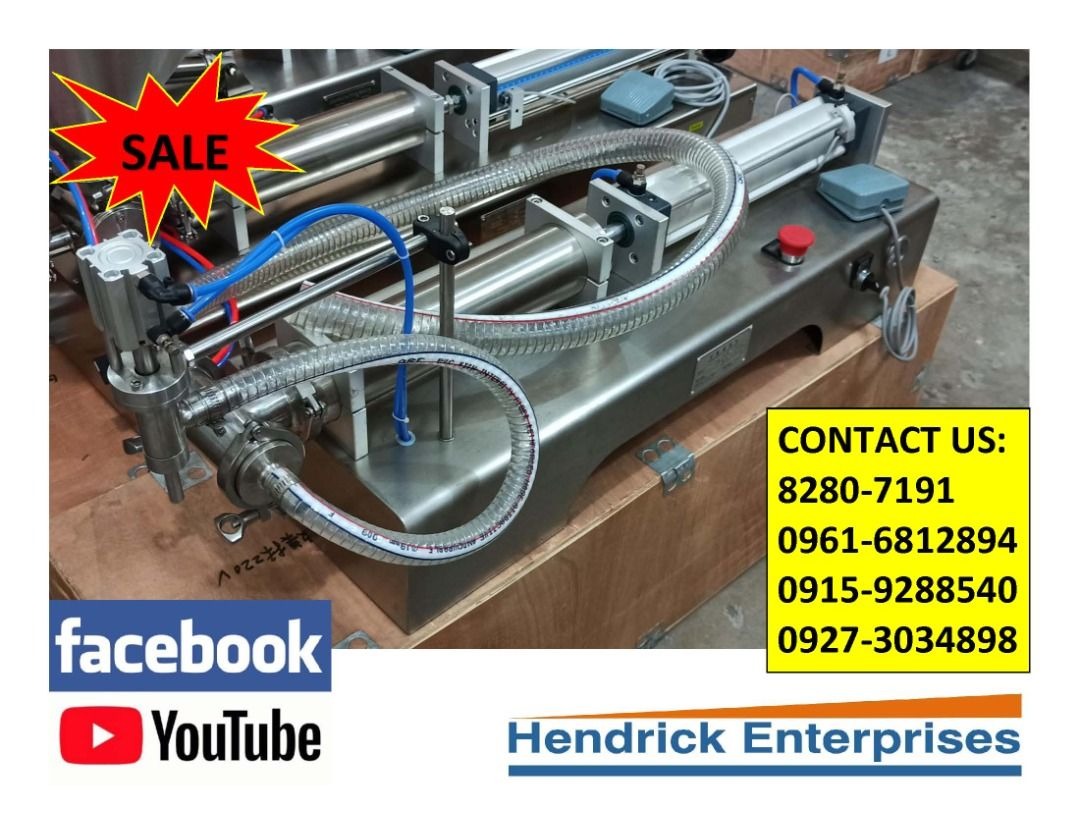 Semi-automatic Liquid Filling Machine 1 nozzle Liquid Filler (NEW ...