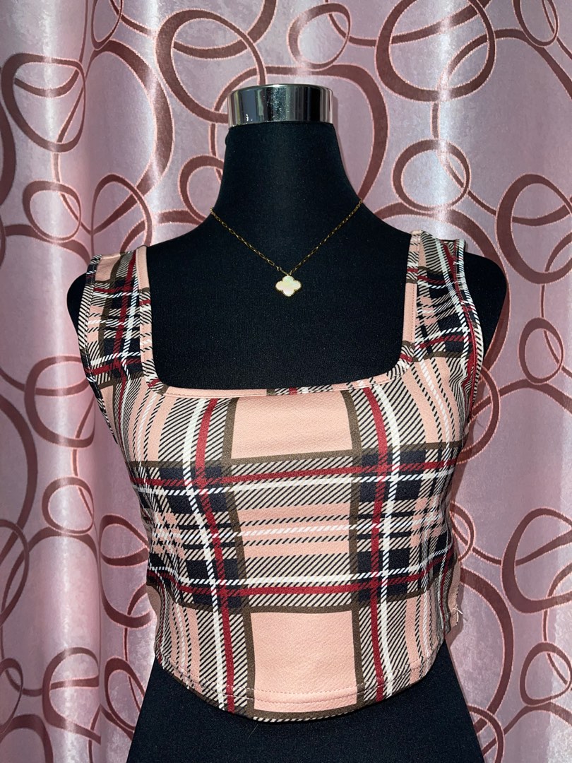 shein crop top sando type, Women's Fashion, Tops, Others Tops on Carousell