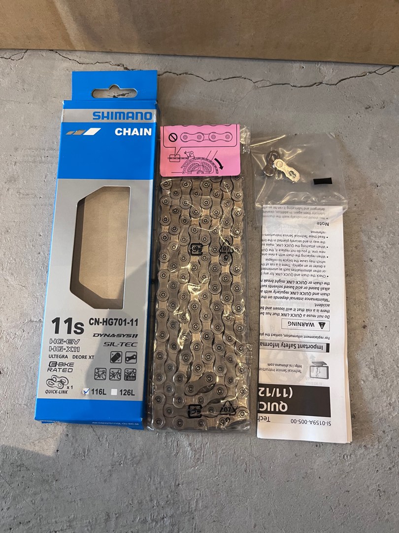 Shimano 11 speed Ultegra XT chain HG701, Sports Equipment, Bicycles ...