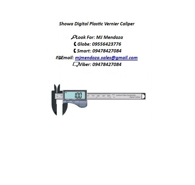 Showa Digital Plastic Vernier Caliper 6, Commercial & Industrial, Industrial Equipment on Carousell