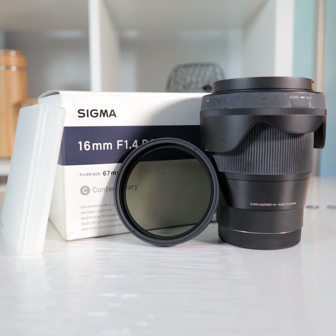 Sigma 16mm f/1.4 DC DN (Canon EF-M) (FREE ND Filter), Photography, Lens ...