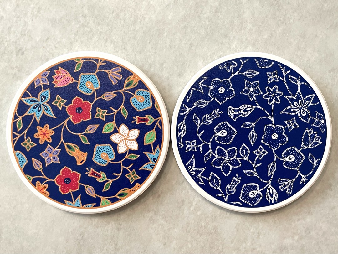 Singapore Airlines SQ SIA Batik Coasters (Diatomite), Furniture & Home ...
