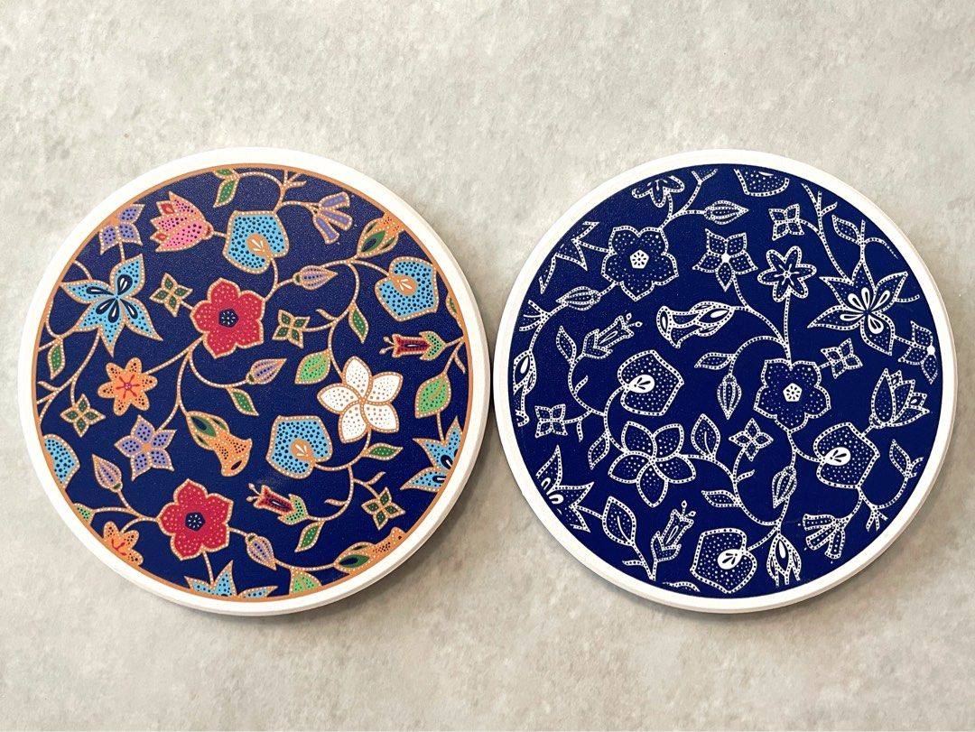 Singapore Airlines SQ SIA Batik Coasters (Diatomite), Furniture & Home ...