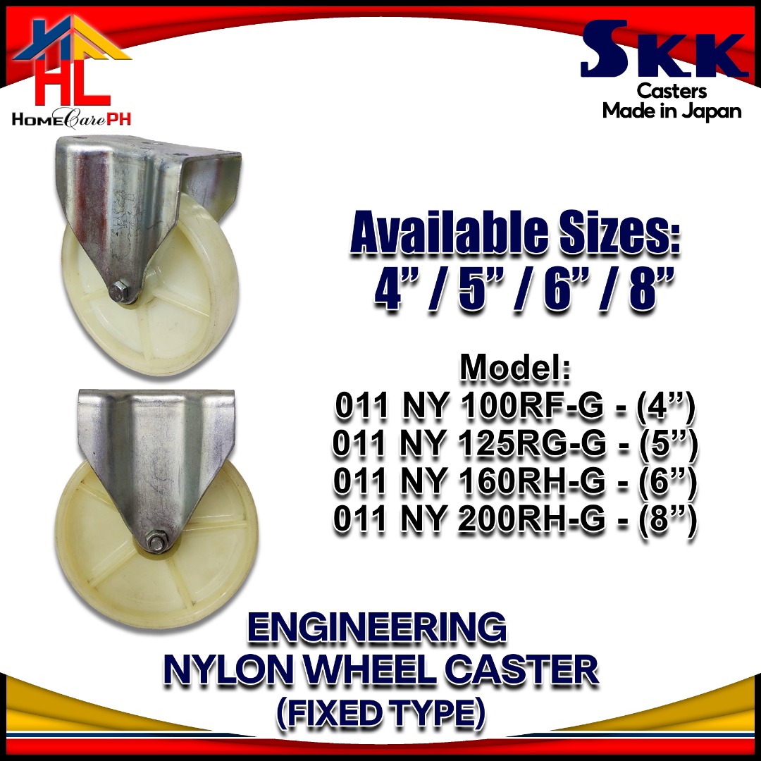 SKK Engineering Nylon Wheel Caster (Fixed Type), Commercial ...
