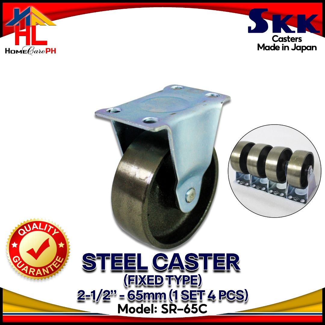 SKK Steel Wheel Caster (Fixed Type), Commercial & Industrial ...