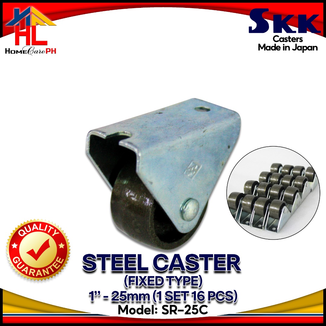 SKK Steel Wheel Caster (Fixed Type), Commercial & Industrial, Construction Tools & Equipment on ...