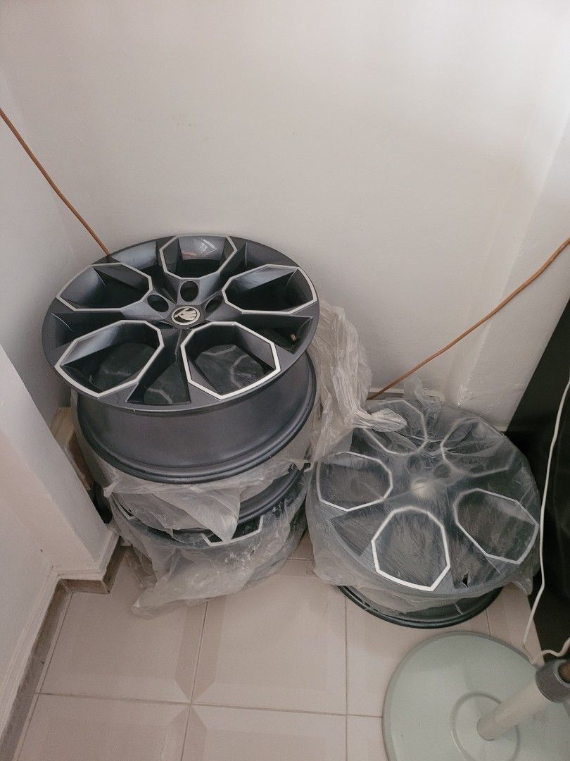 Skoda 19 inch rims, Car Accessories, Accessories on Carousell