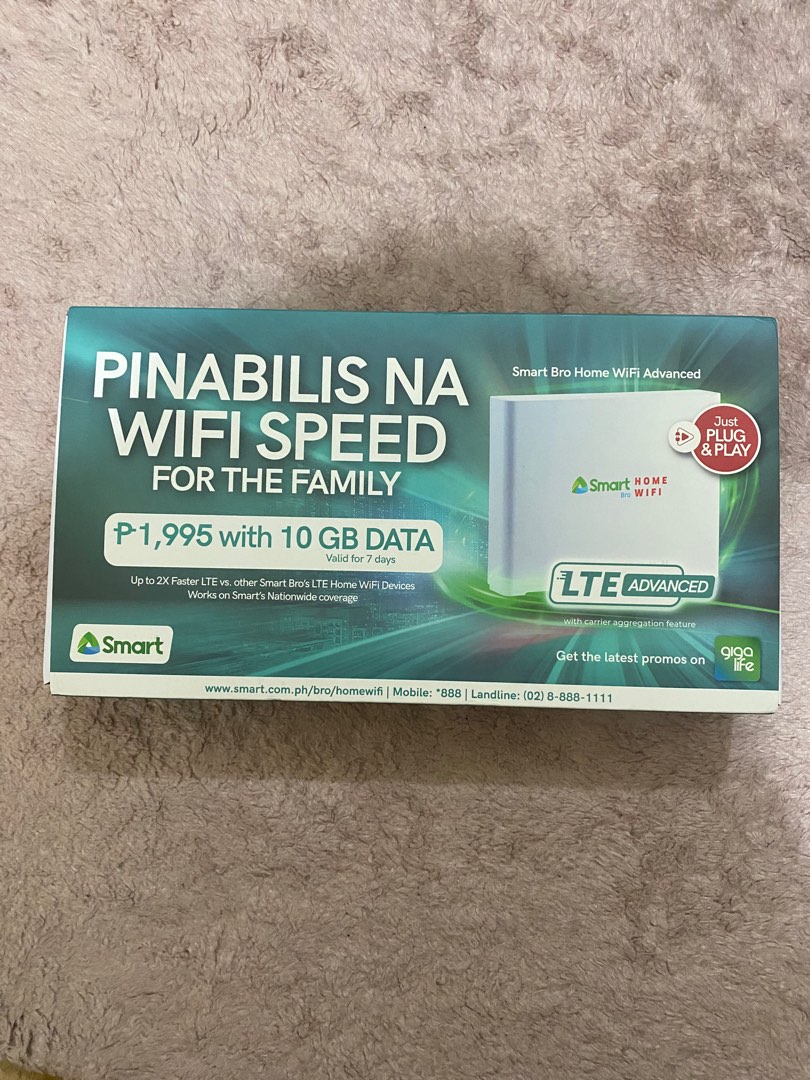 Smart bro reloadable Home wifi, Mobile Phones & Gadgets, Other Gadgets ...