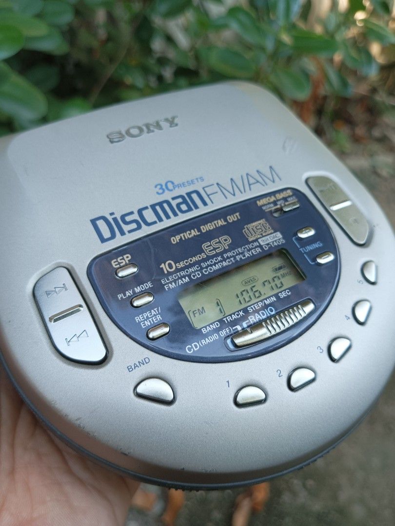 Sony Discman FM/AM Portable Player D-T405 | radio Working only, Audio ...
