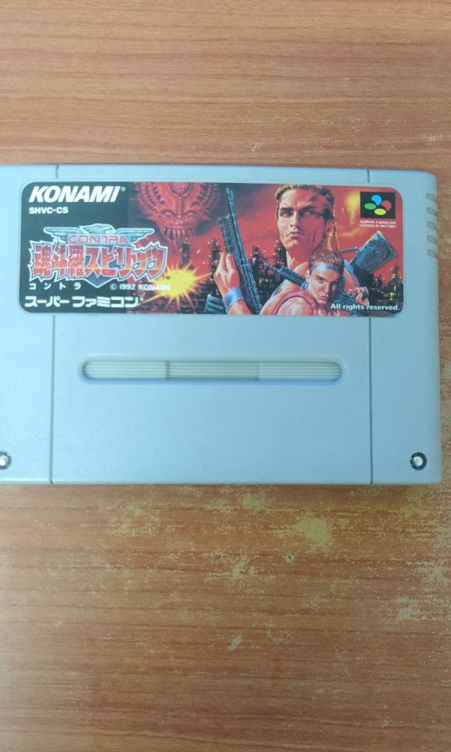 sfc super famicom contra, Video Gaming, Video Games, Nintendo on Carousell