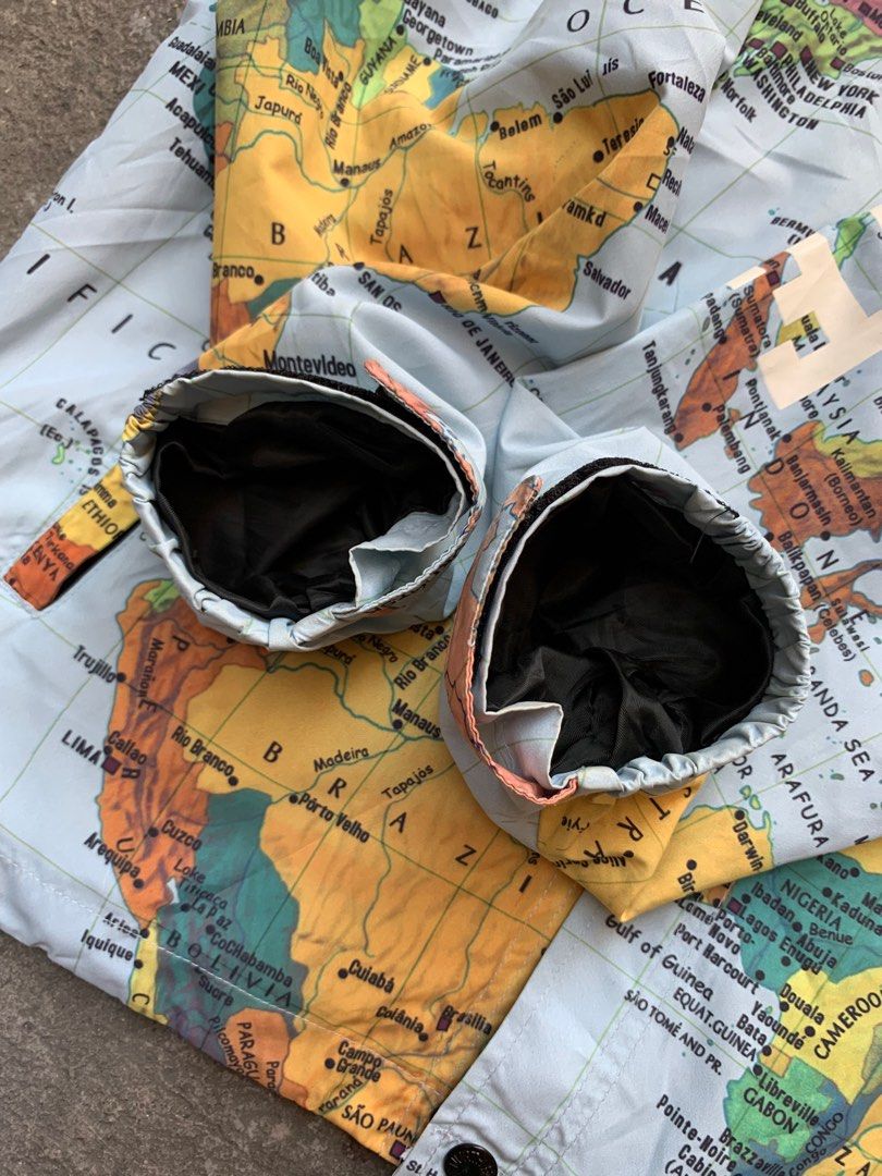 Supreme x TNF The North Face Expedition Atlas Map Jacket, Men's Fashion ...