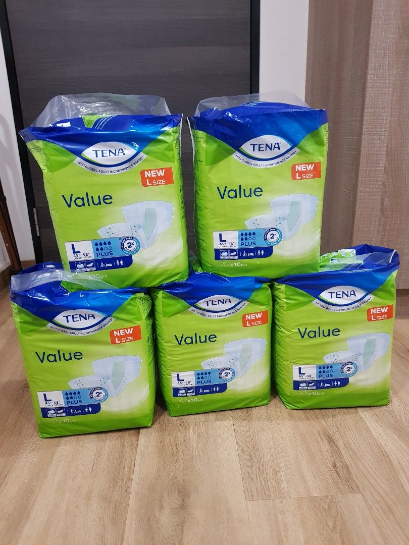 Tena Adult Diapers, Health & Nutrition, Assistive & Rehabilatory Aids, Adult Incontinence on ...
