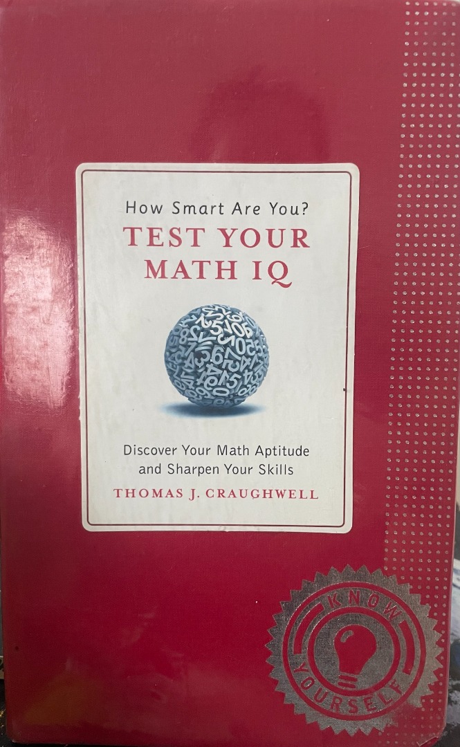 Test Your Math IQ, Hobbies & Toys, Books & Magazines, Assessment Books ...
