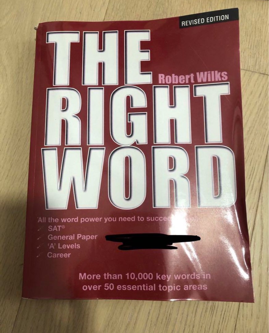 The Right Word english book, Hobbies & Toys, Books & Magazines ...