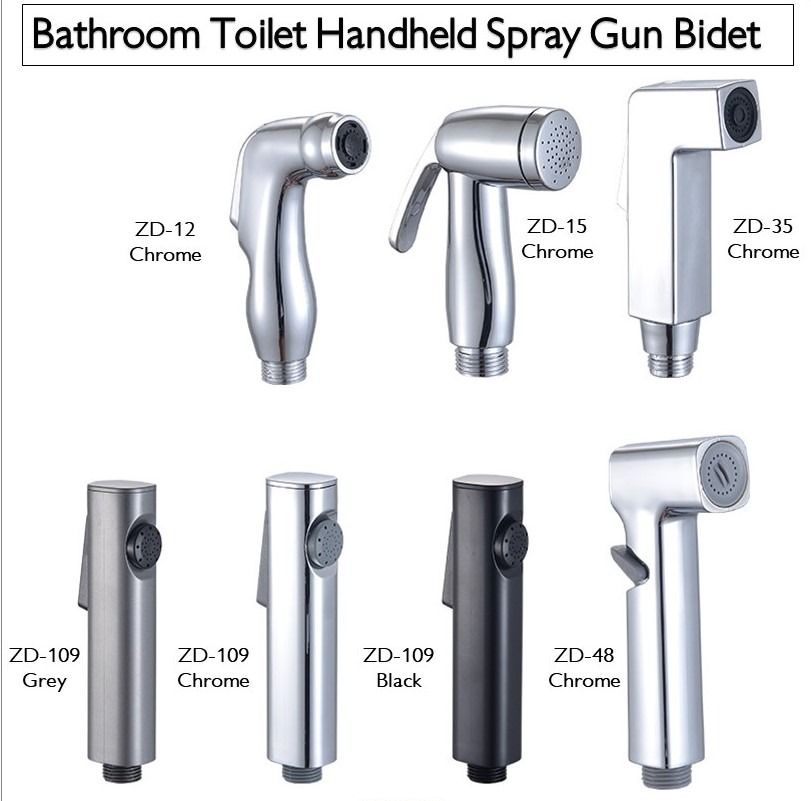 Toilet Handheld Water Spray Gun Bidet, Furniture & Home Living ...