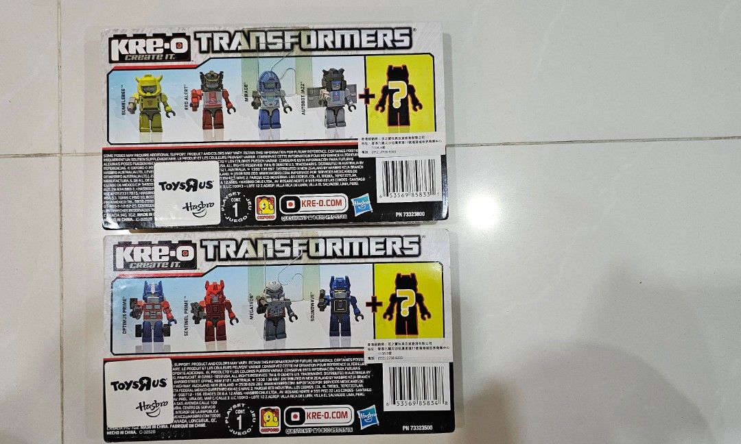 Transformers KREO lego figures optimus prime megatron shockwave ...