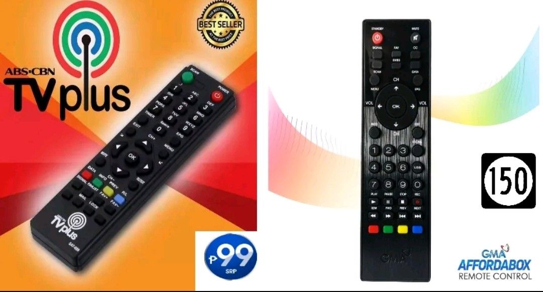 TV Plus Remote Control : Abs Cbn / GMA, TV & Home Appliances, TV ...