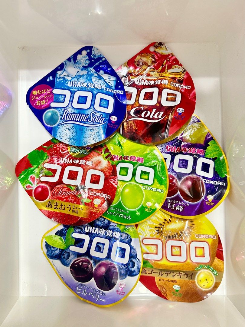日本UHA 味覺糖 奇異果 Cororo 酷露露 Q糖, 食物和飲料, 罐裝食品&即食食品在旋轉拍賣