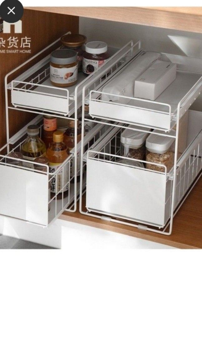 Under sink pull out sliding storage organiser multi-purpose, Furniture ...