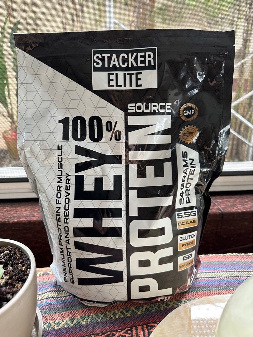 UNOPENED Stacker Elite Whey Protein 5lbs, Health & Nutrition, Health ...