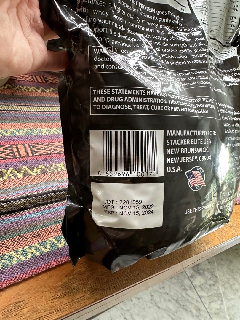 UNOPENED Stacker Elite Whey Protein 5lbs, Health & Nutrition, Health ...