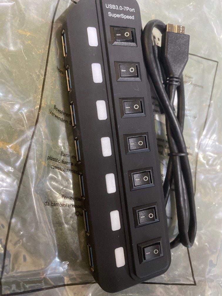 USB port super speed 7 port, Computers & Tech, Parts & Accessories ...