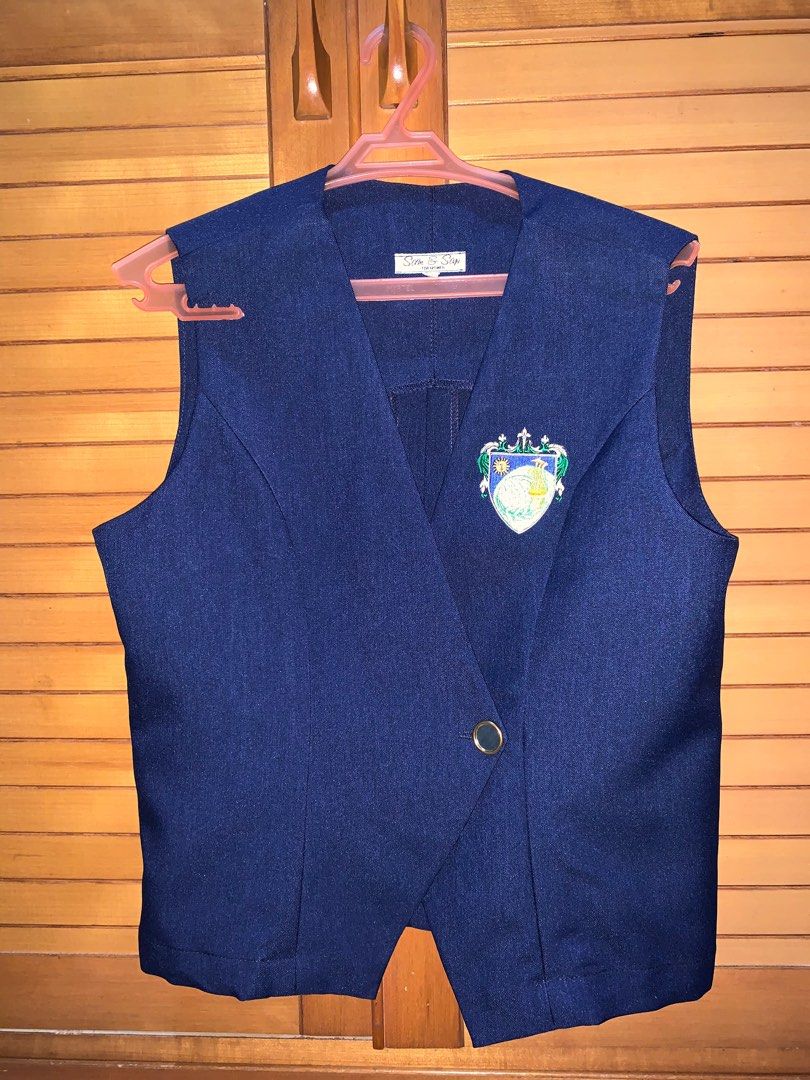 UST CTHM TYPE A UNIFORM (BLOUSE AND VEST), Women's Fashion, Tops ...