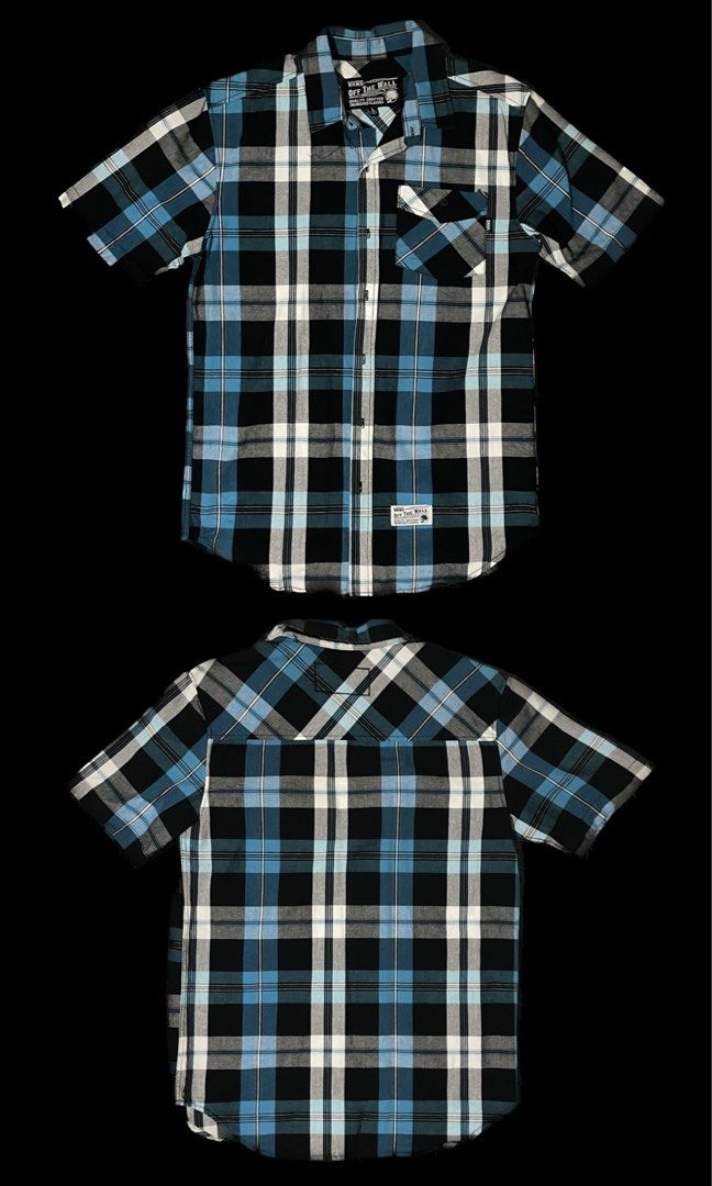 Vans Button Up, Men's Fashion, Tops & Sets, Tshirts & Polo Shirts on ...