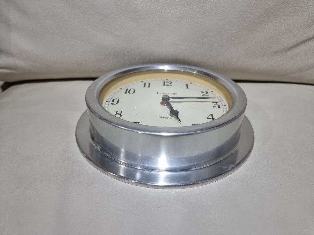 Vintage Baskerville Oxford Wall Clock, Furniture & Home Living, Home ...