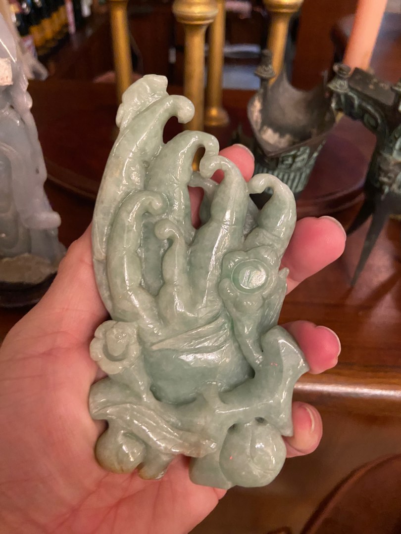 Vintage Jade Buddha Hand Statue, Hobbies & Toys, Memorabilia ...