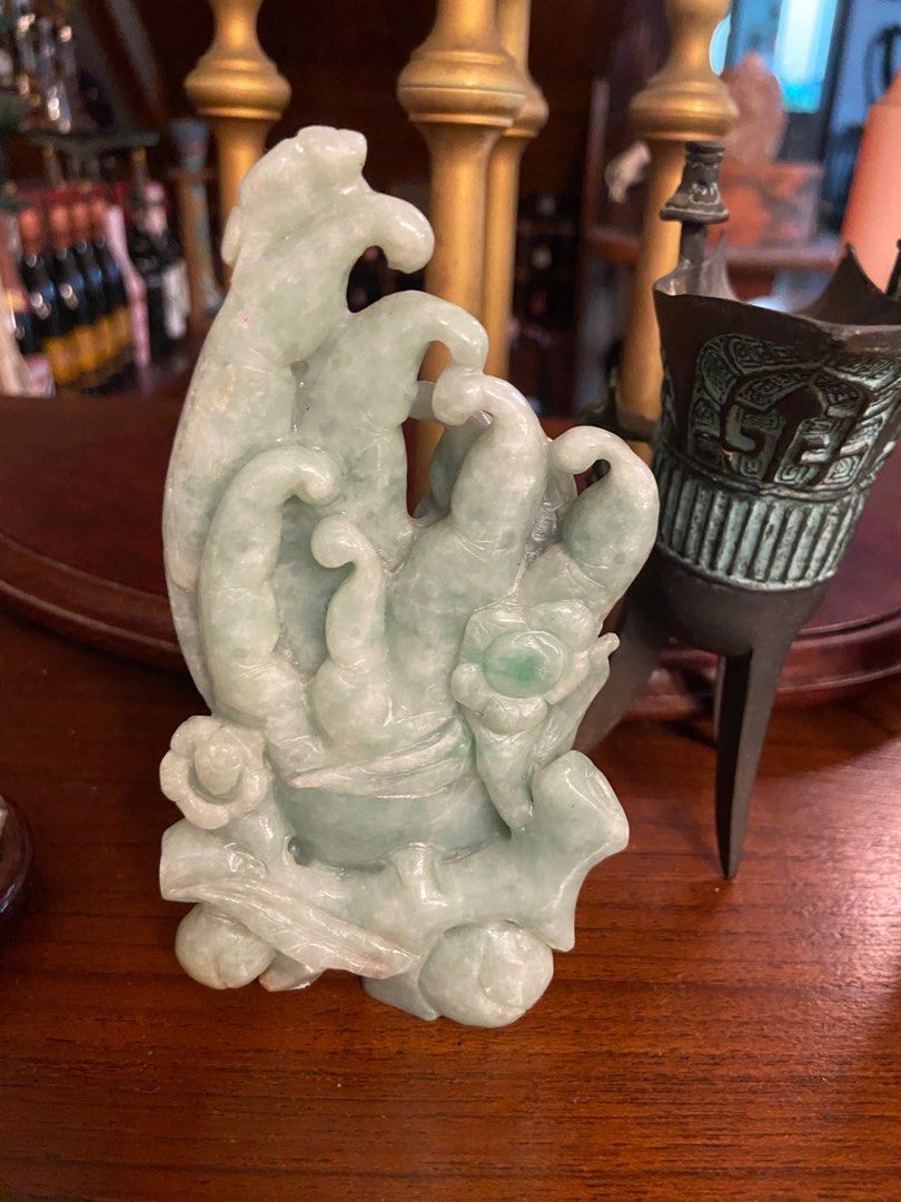 Vintage Jade Buddha Hand Statue, Hobbies & Toys, Memorabilia ...