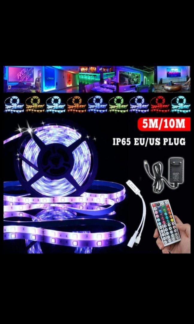 Water proof LED Strip Light complete set plug and play Free shipping ...