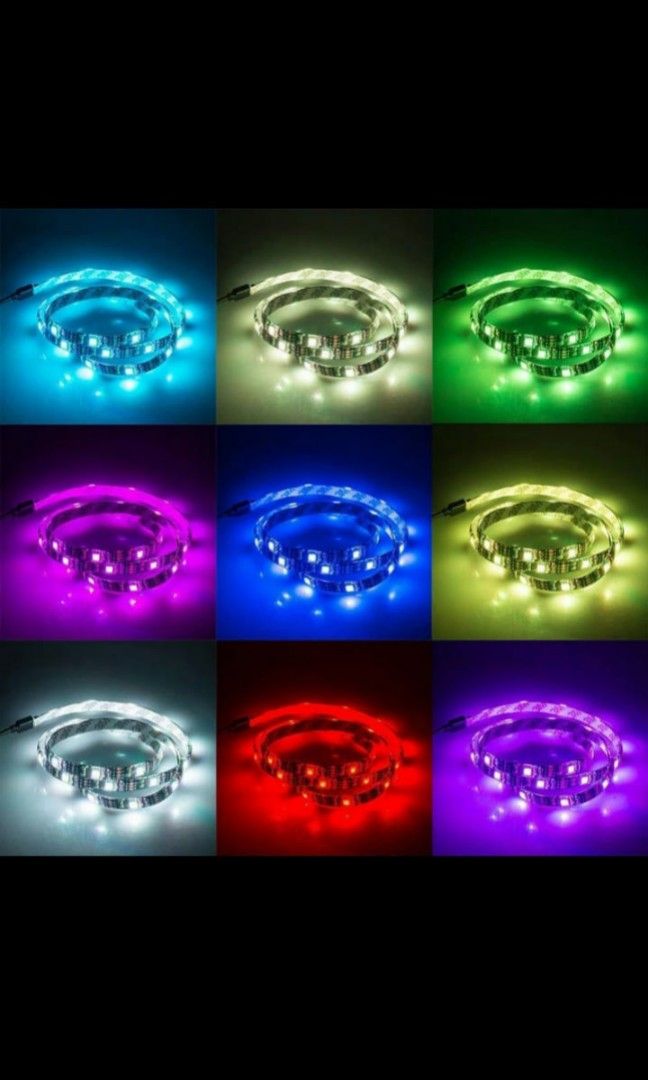 Waterproof RGB MULT COLOUR LED STRIP LIGHT COMPLETE SET PLUG AND PLAY ...