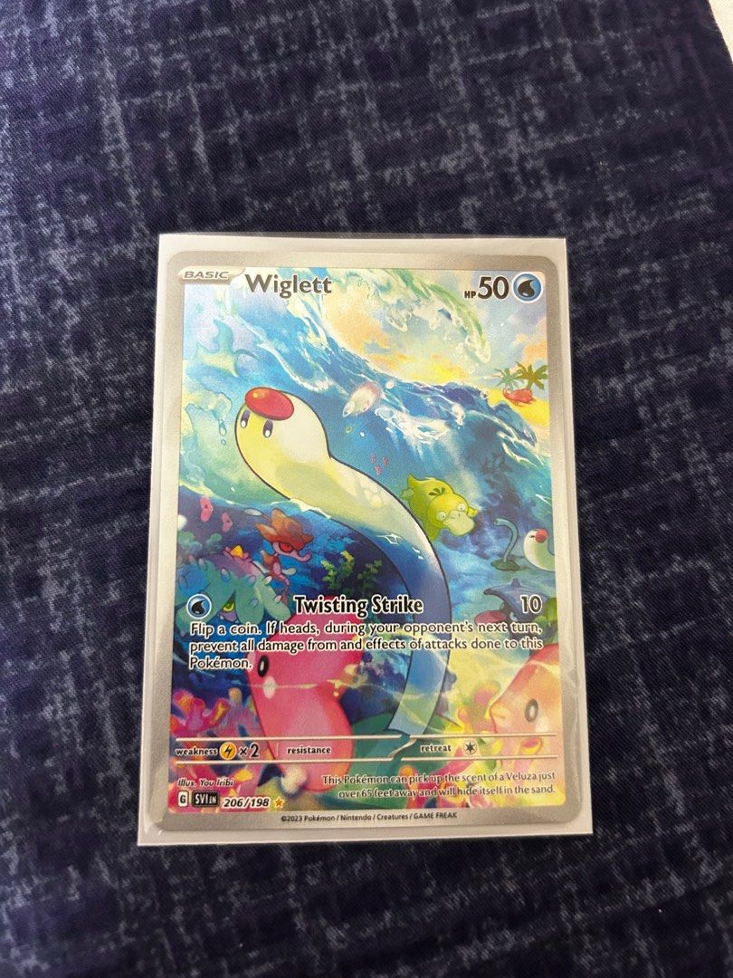 Wiglett IR Pokemon Scarlet & Violet, Hobbies & Toys, Toys & Games on ...