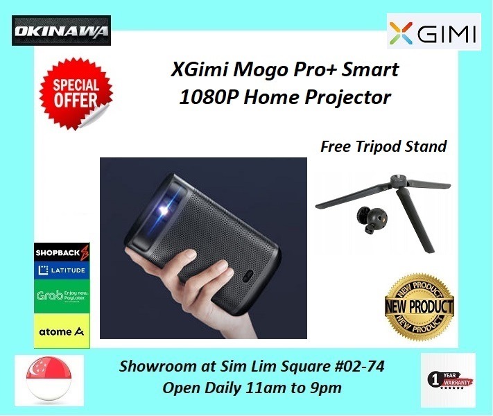 XGimi Mogo Pro Plus Portable Android TV Smart Mini Projector with ...