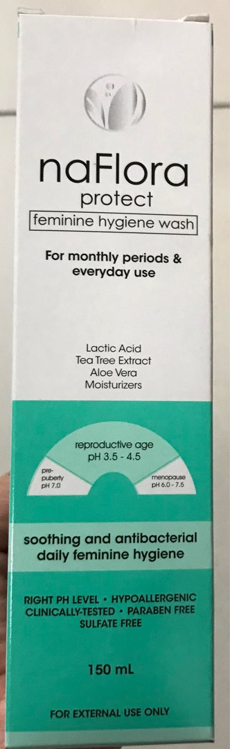 150mL NaFlora Protect Feminine Hygiene Wash for Monthly Periods ...